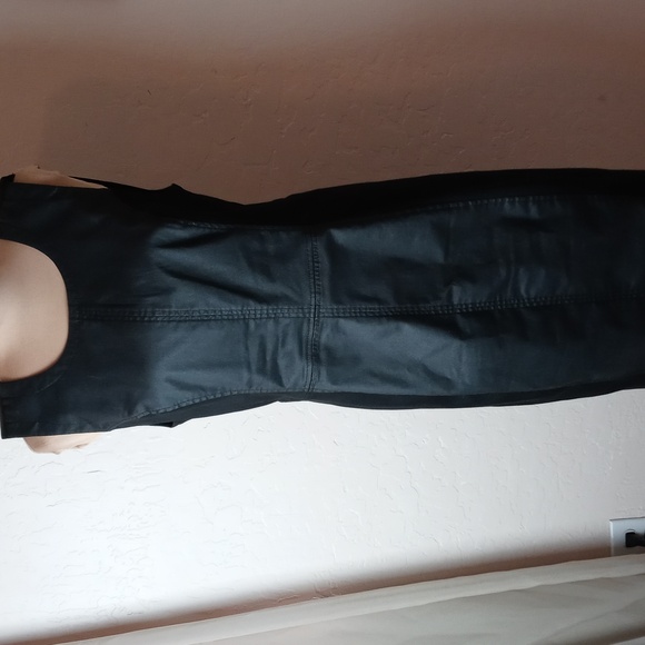 Level 99 | Dresses | Level 99 Faux Leather Accent Dress | Poshmark